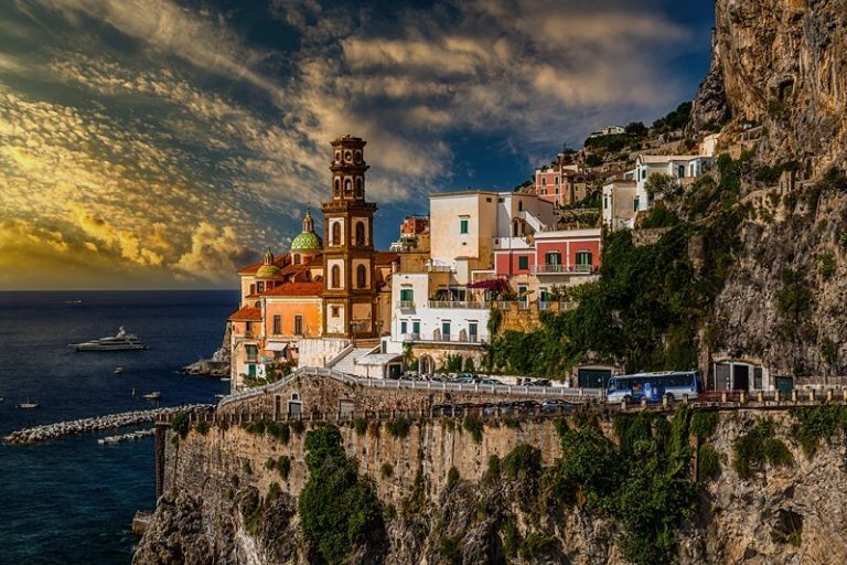 The Collegiata Santa Maria Maddalena church in Atrani - Vivida Photo PC